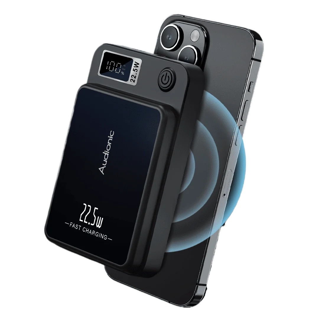 Audionic Magneto Wireless Powerbank | 10000 mAh Power bank | Portable ...