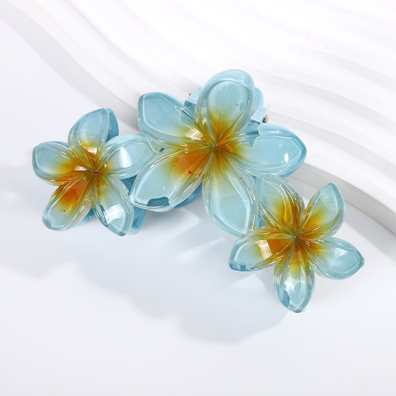 Enacolor Colorful Vintage Flower HairClip for Women Shark Clip Claw ...