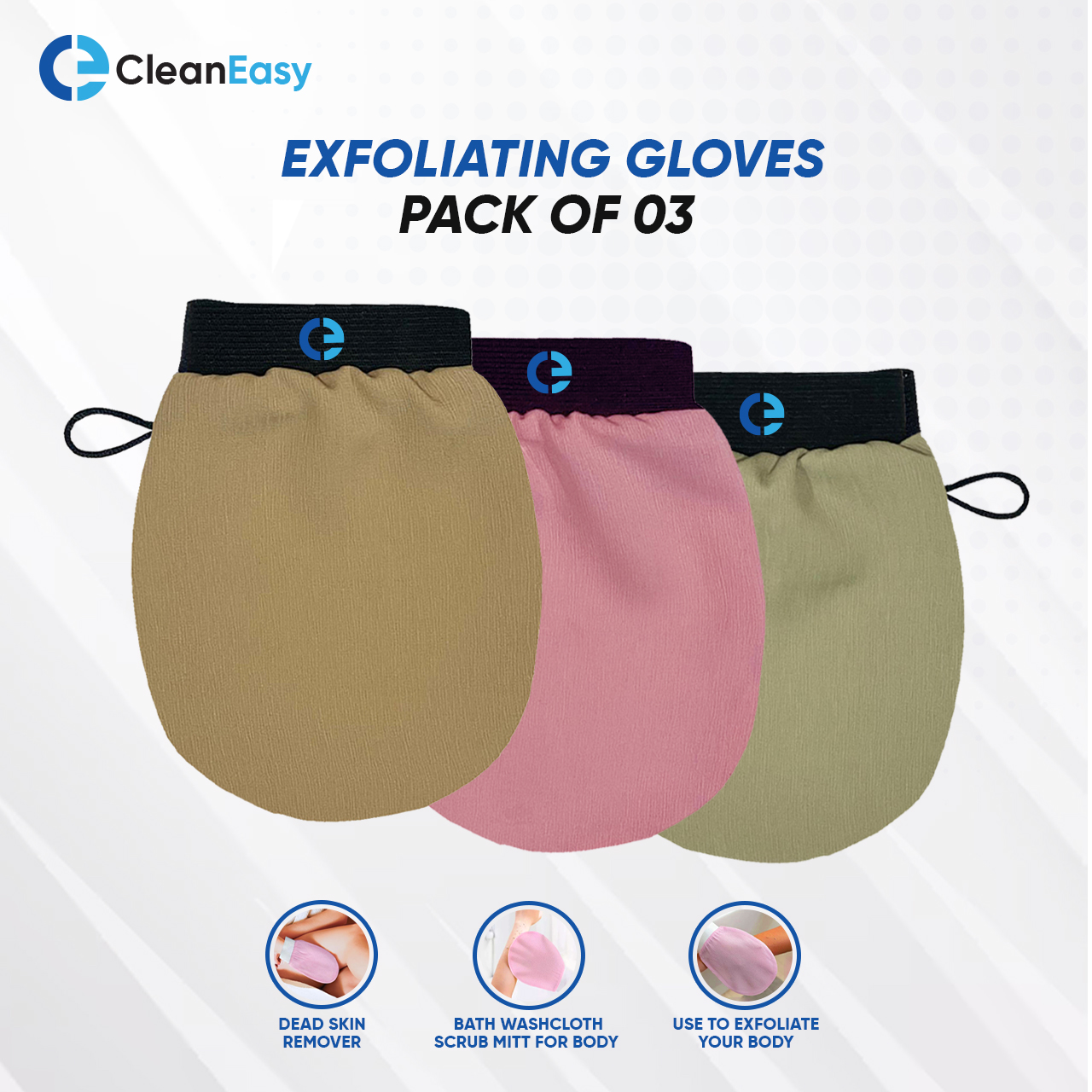 Exfoliating Gloves, Deep Cleansing Mitt for Smooth, Radiant Skin ...