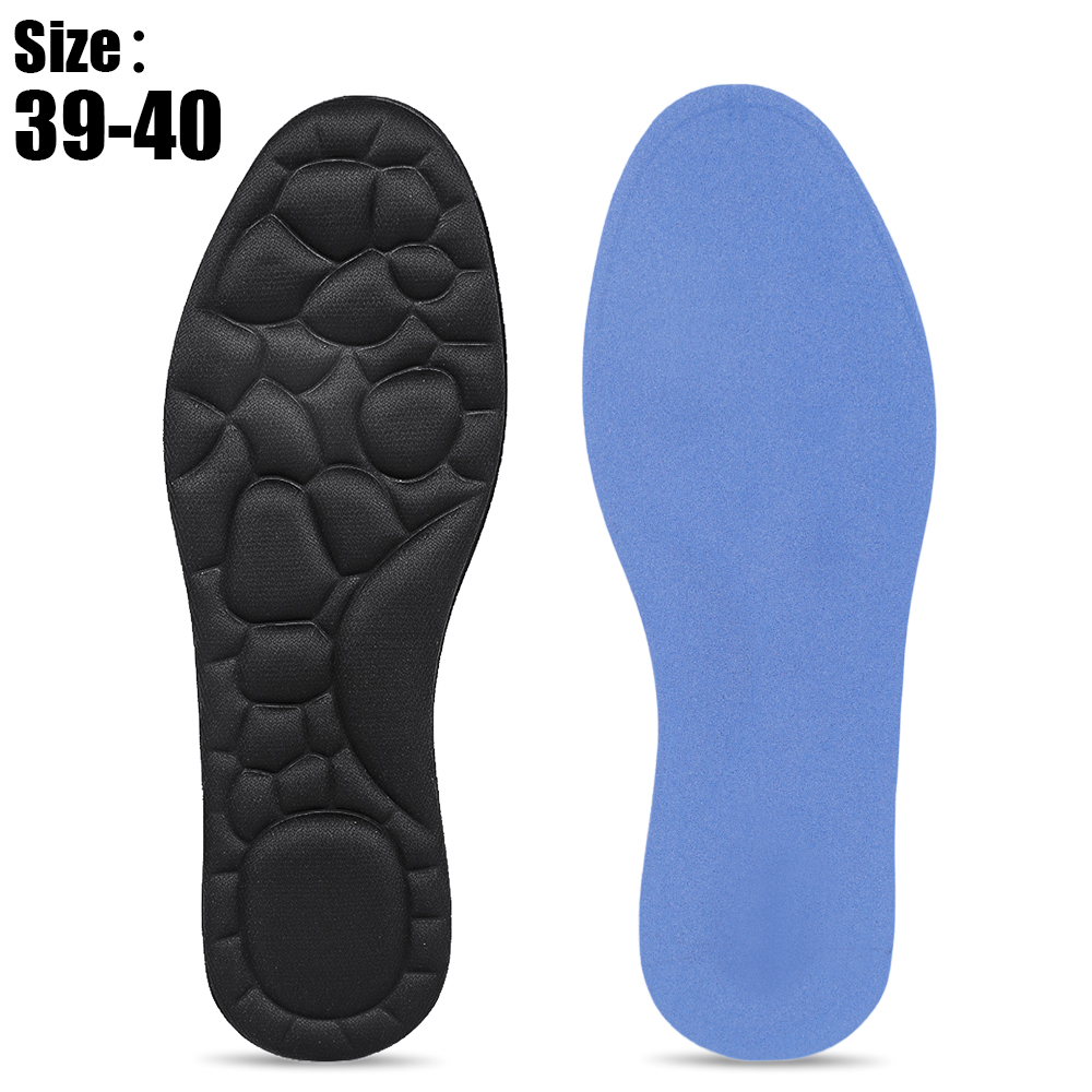 Black Highly Elastic Cotton Insoles Soft Breathable Deodorant Shock ...