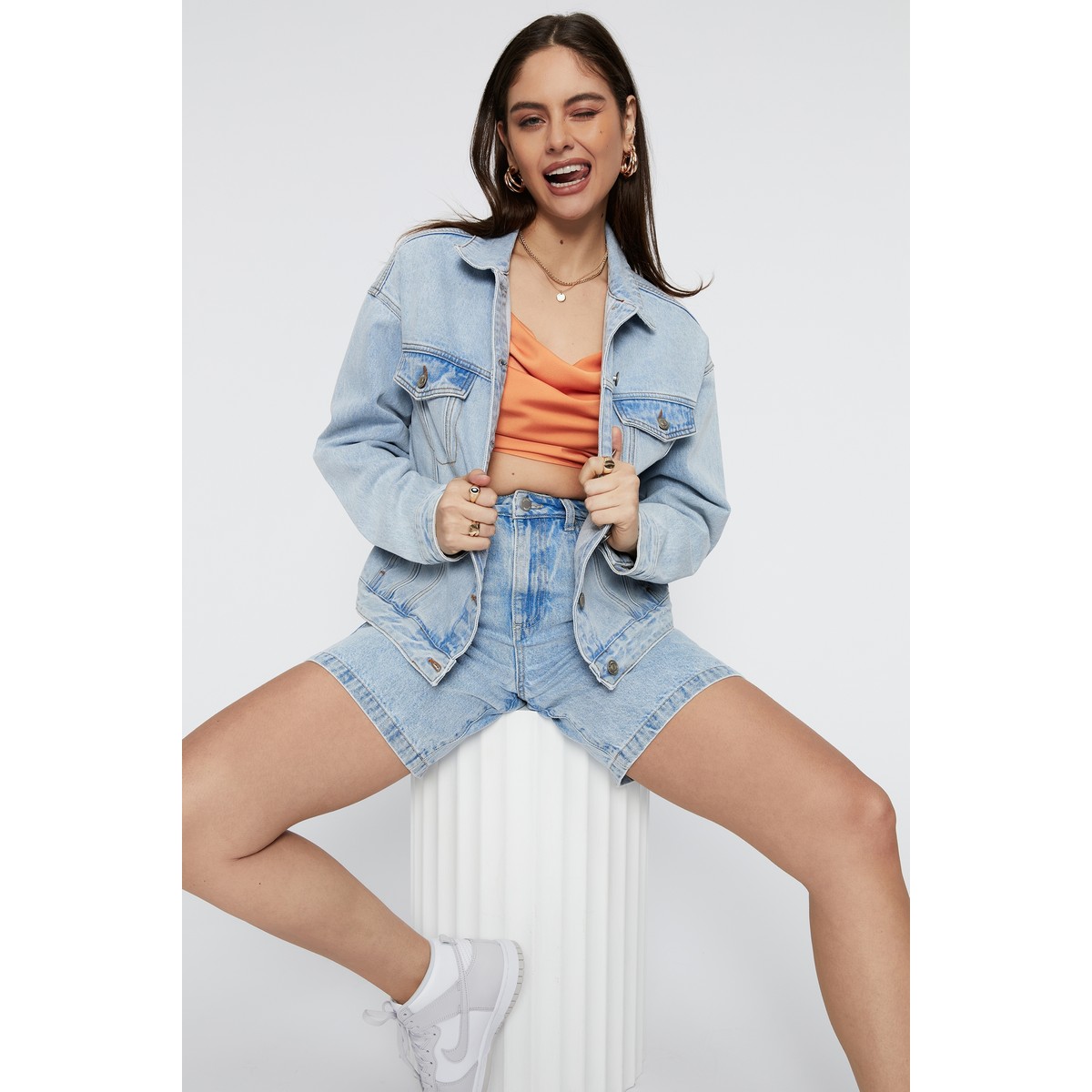 HB The Oversized Denim Jacket | Daraz.pk