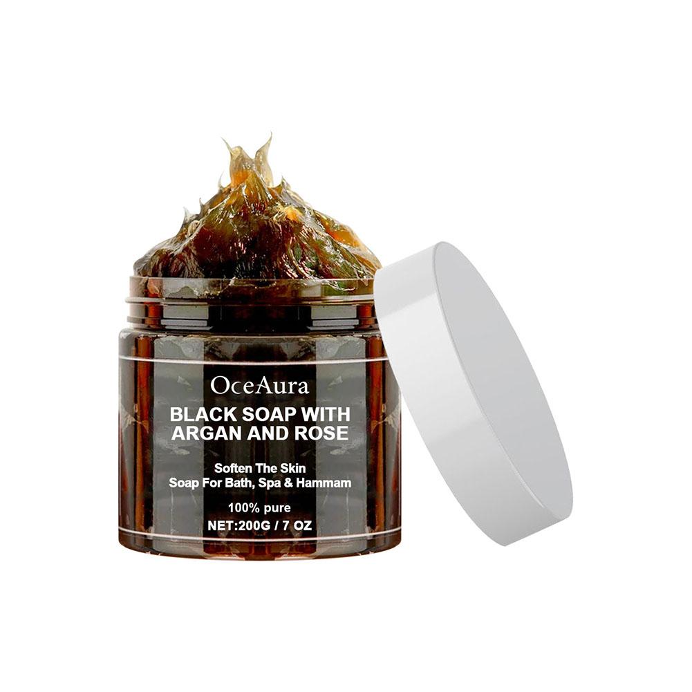 200g Black Beldi Soap With Argan And Rose Zawina Morocco Black Beldi ...