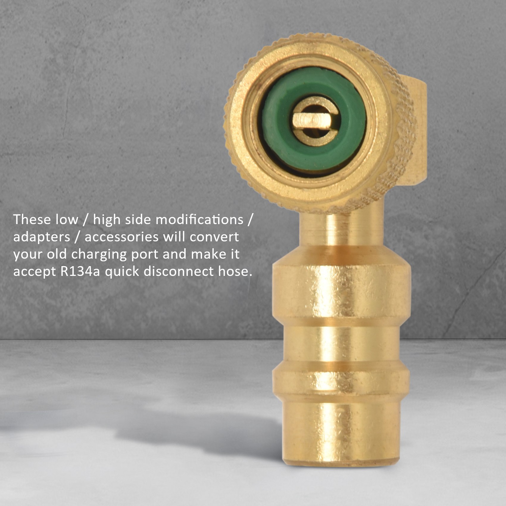 R12 to R134 a High/Low AC Fitting Port Retrofit Conversion Adapter ...