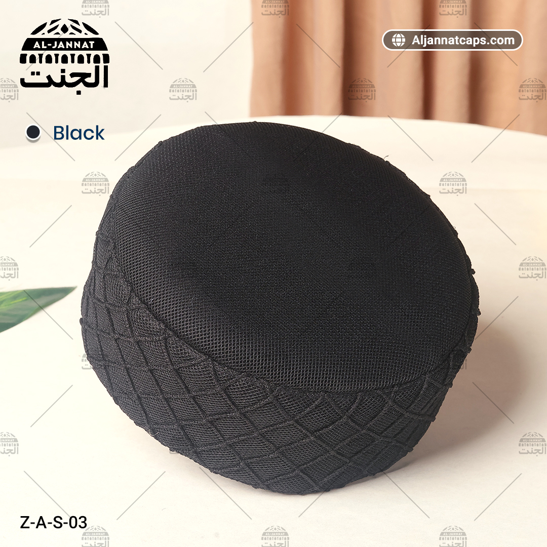 Best Quality Namaz Cap Z-A-S-03 Net Prayer cap For Men Namaz Topi ...