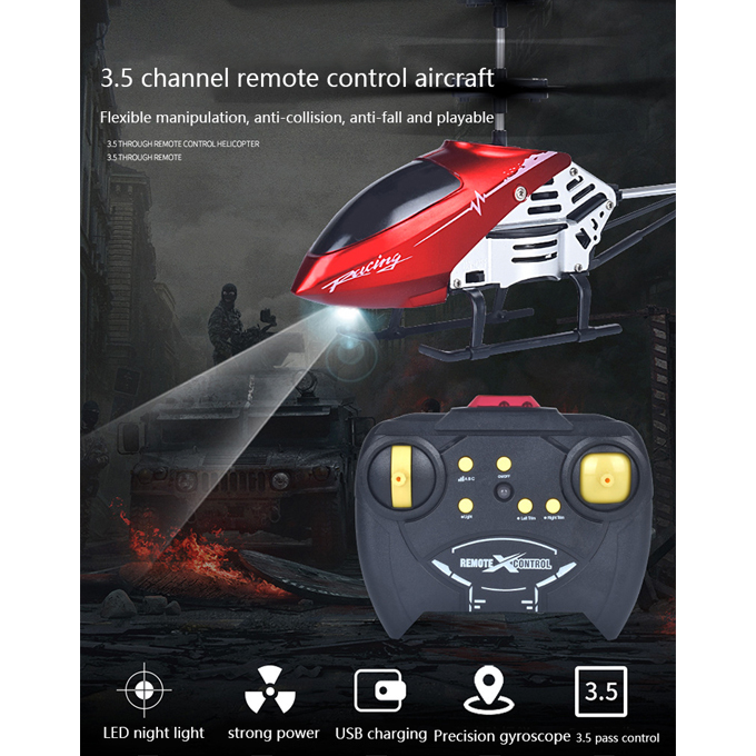 Remote Control Helicopter Rechargeable 2.4GHz - 3.5 Channel With Front ...