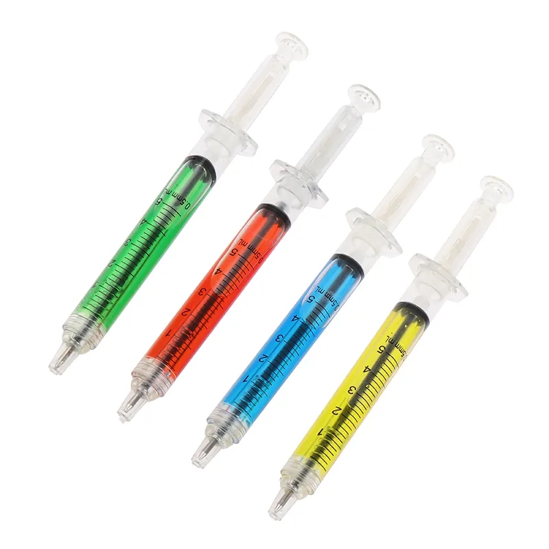 01 PC S Injection Shape Ballpen Doc Nu Gift Liquid GEL Pen Ballpoint ...