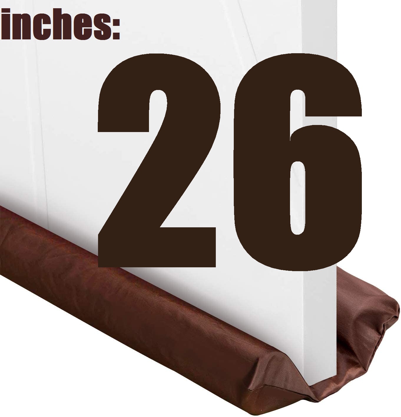 Door Draft and Dust Stopper Brown the Color 18-52 Inches Door Air ...