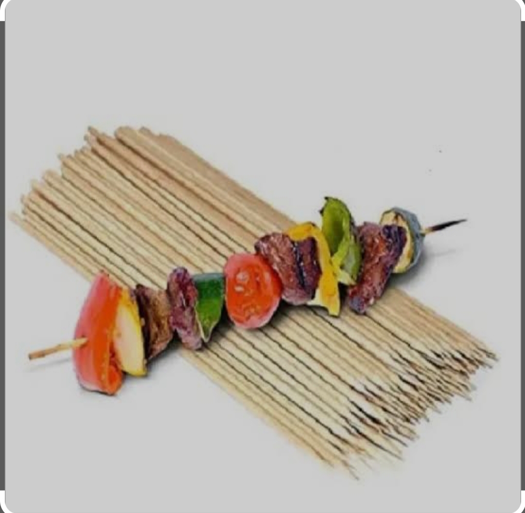 2 Packs 70pcs/pack Wooden BBQ Bamboo Skewer Sticks - 4 Inches BBQ ...