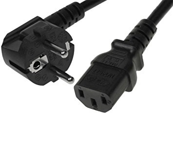 1M High Quality 3 Pin Power Cable for Computers, AC Adaptors, Laptops ...