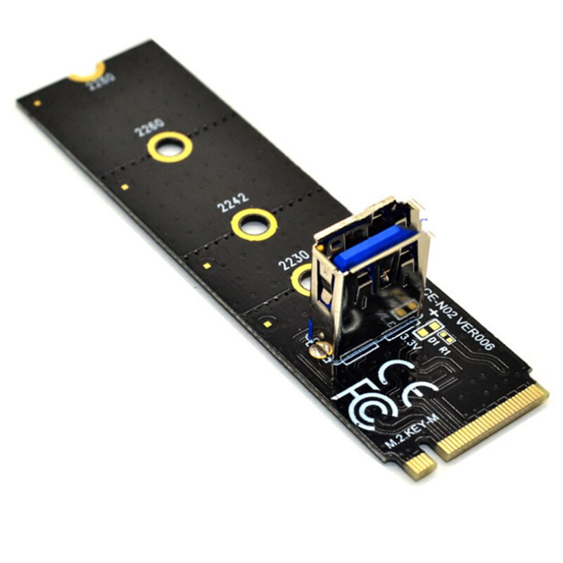 NGFF M.2 To PCI-E X16 Slot Transfer Card Mining Riser Card VGA ...