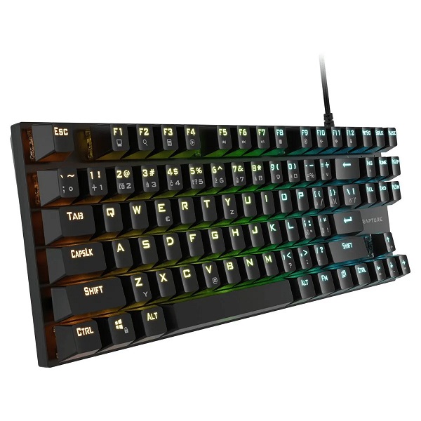 RAPTURE KILO RGB Mechanical Gaming Keyboard, Compact wired keyboard, 87 ...