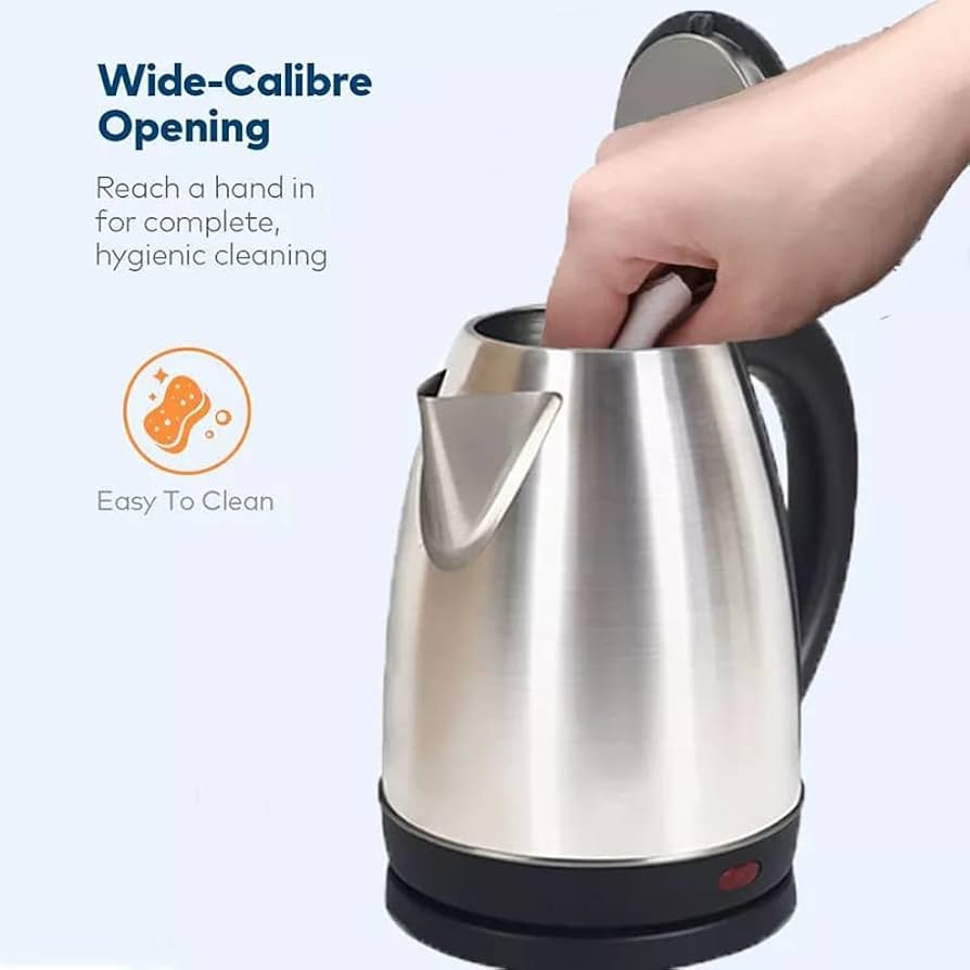 Electric Kettle - stainless steel body - automatic instant heating - 2. ...