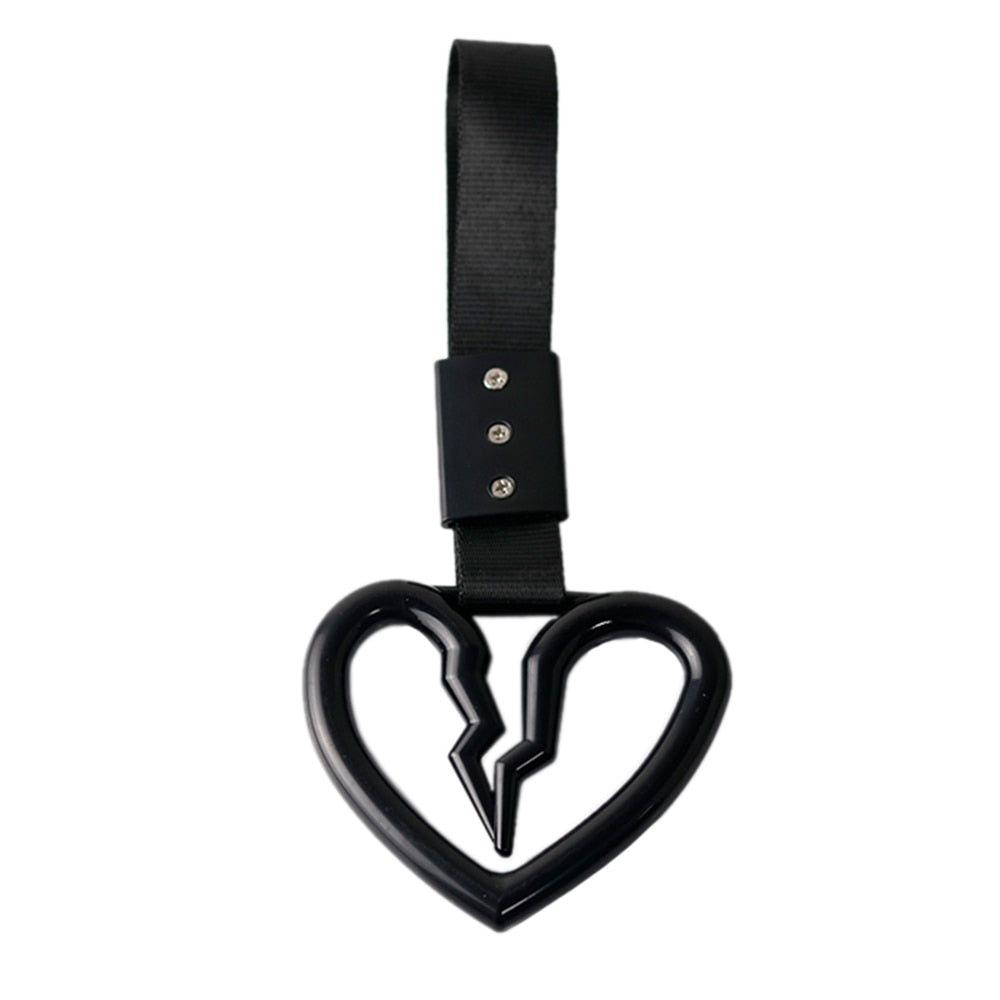 JDM Tsurikawa Heart Ring Car Tow Belt Train Bus Handle Hand Strap Drift ...
