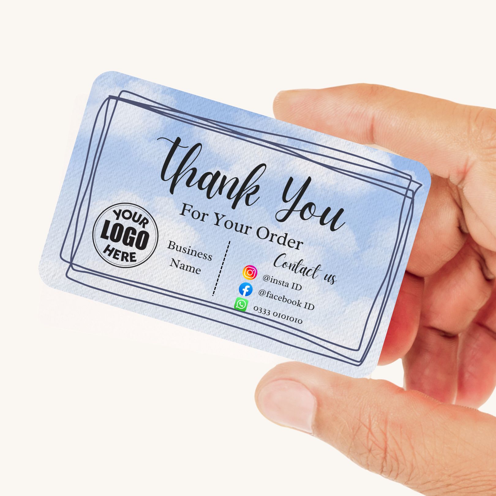Online Shop card - Customize Card - Invitation Card - Small Business ...