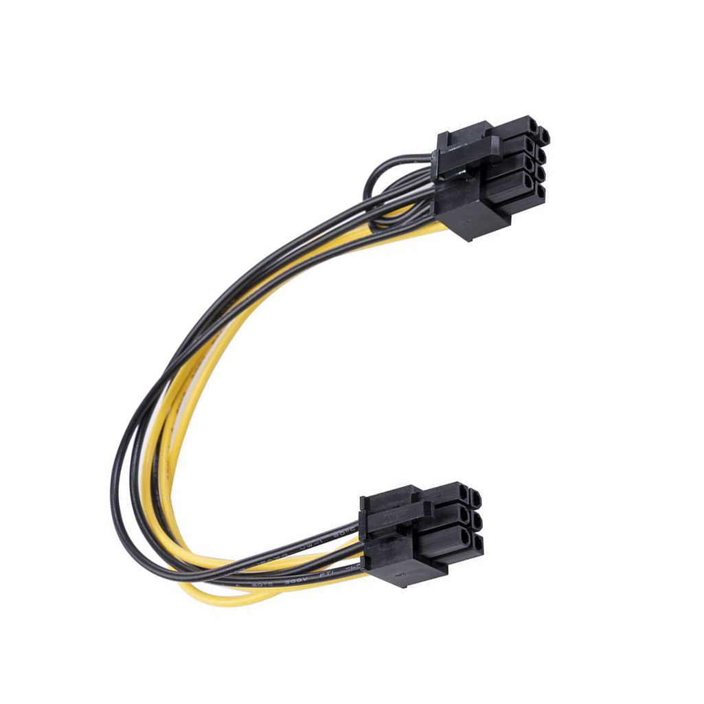 6-Pin to 8-Pin(6 + 2 ) Video Card Power Cable Extension Cable Slide ...