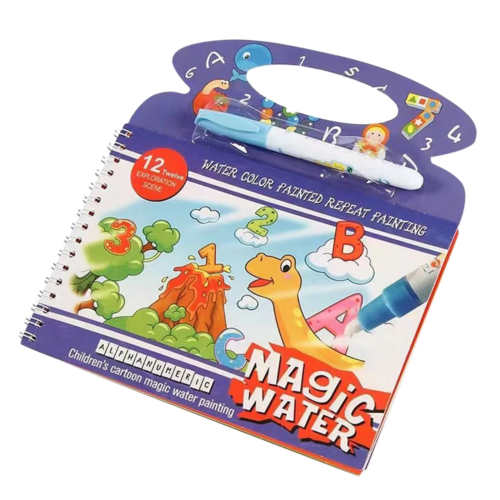 Reusable Magic Water Quick Dry Book Water Coloring Book Doodle with ...
