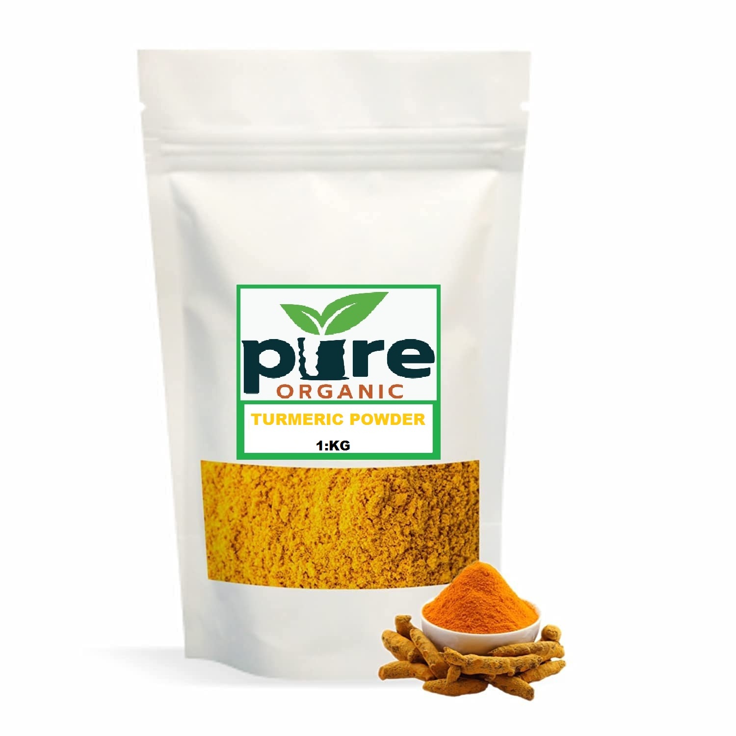 Organic Turmeric/Haldi Powder 1:Kg - Turmeric Seasoning, Natural Golden ...