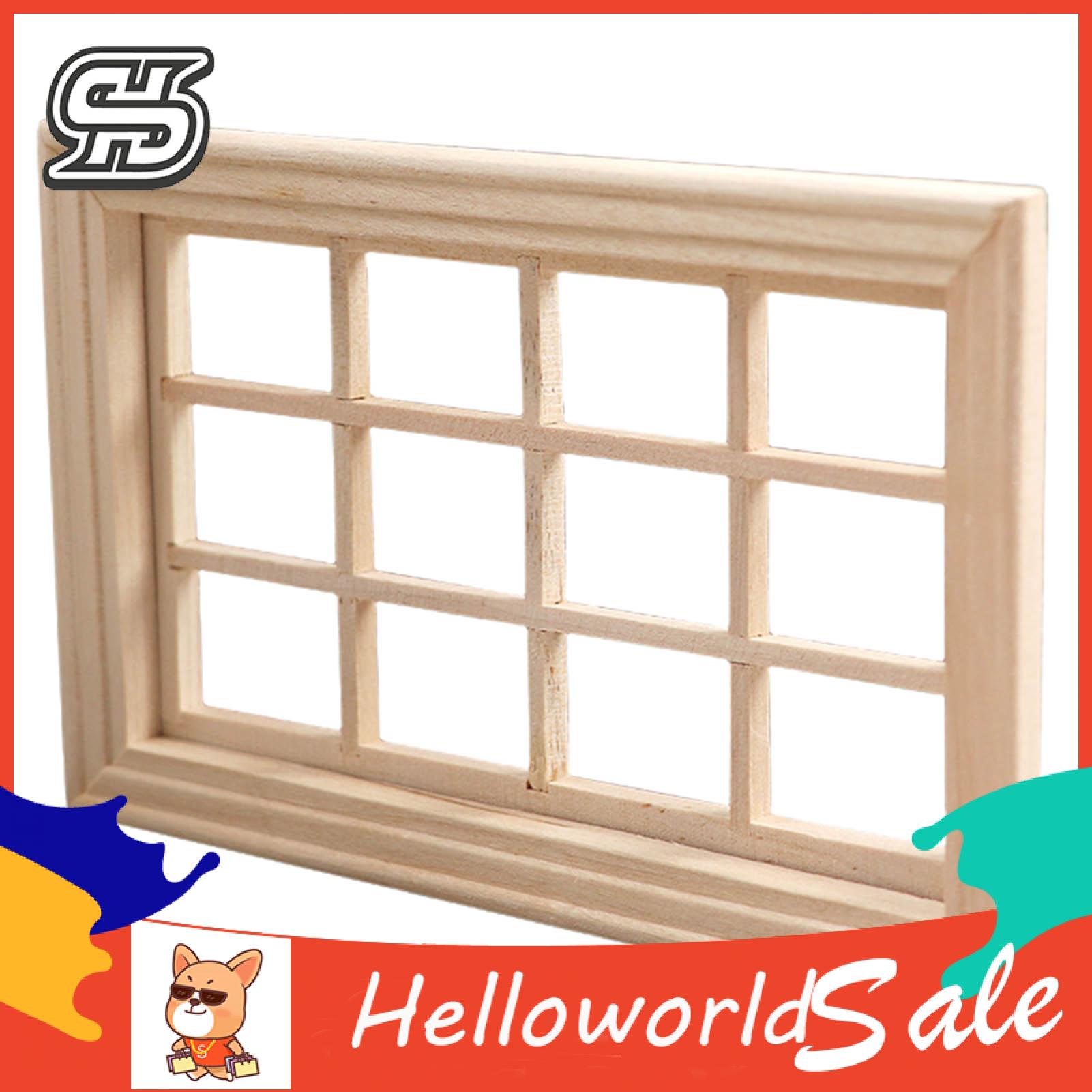 HelloWorld Door Frame Model Openable Paintable 1:12 Miniature Wooden ...
