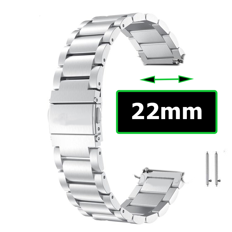 22mm Stainless Steel Loop Band (Solid-80-85 grams) Chain Strap for ...