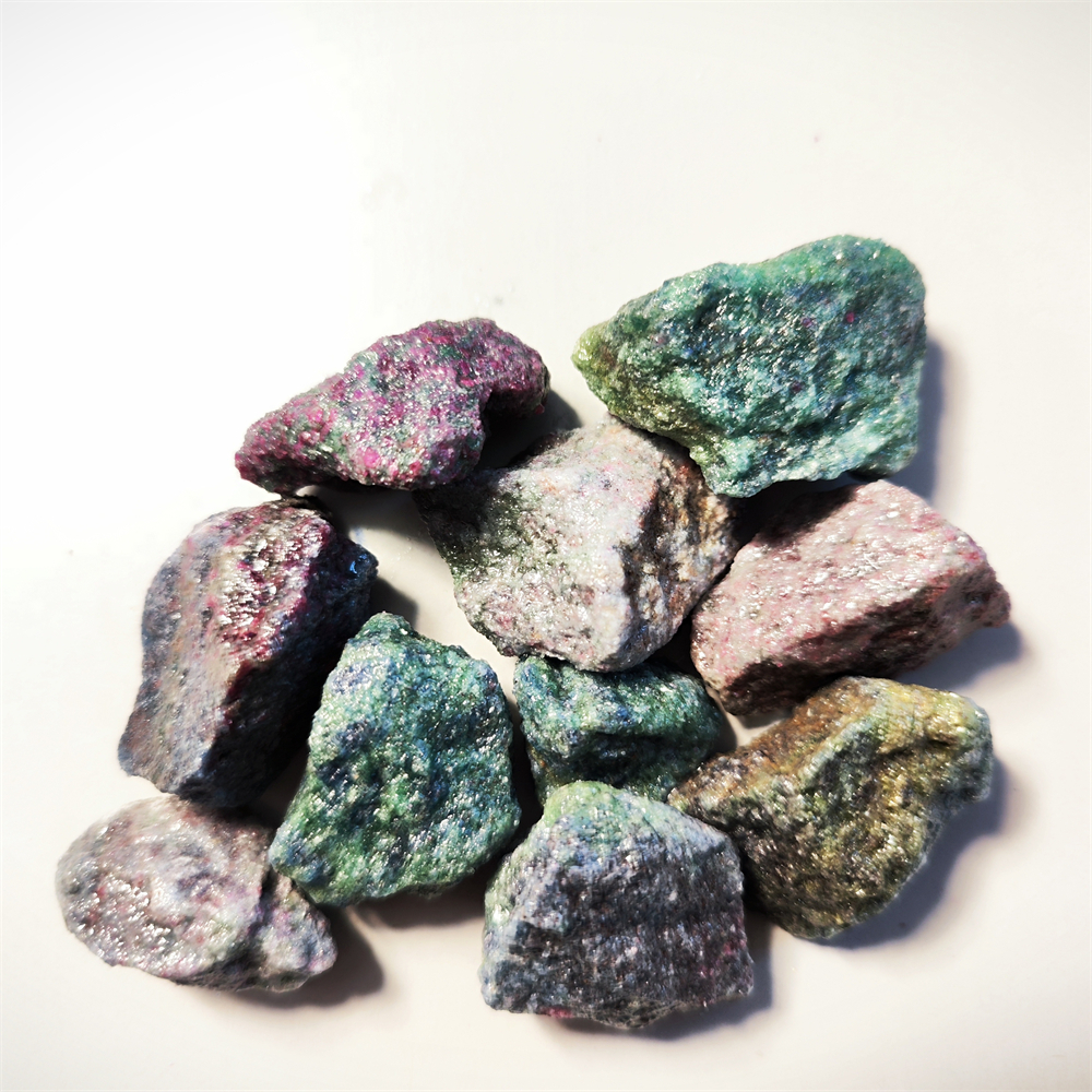 Natural Raw Emerald Sapphire Ruby Red Blue Green Gemstone Stone UV ...