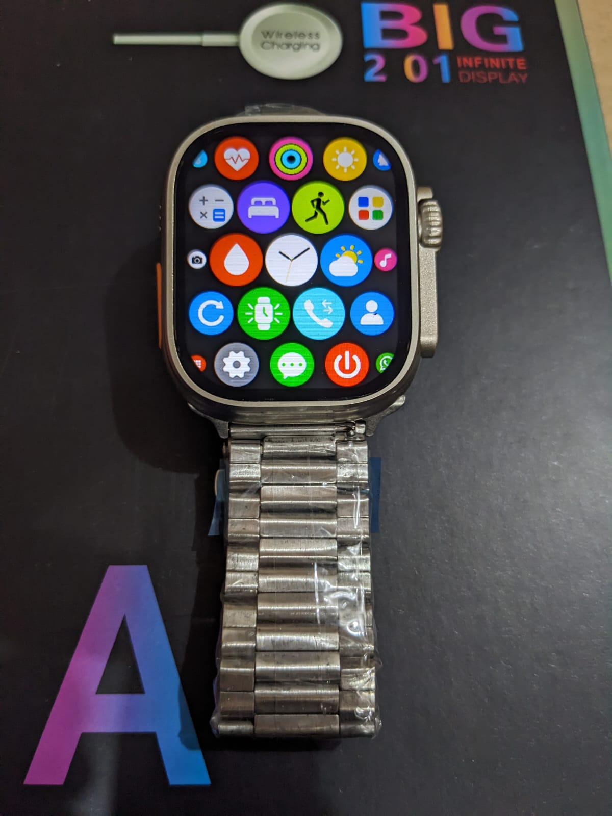 ULTRA 7 SMART WATCH with 7 Different straps in random colour and 49mm BIG HD Display and ...