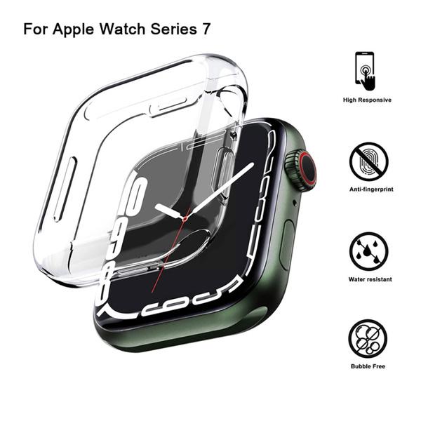 45MM Smart Watch Case for Series 7 and 8 TPU and Tempered Glass Slim ...