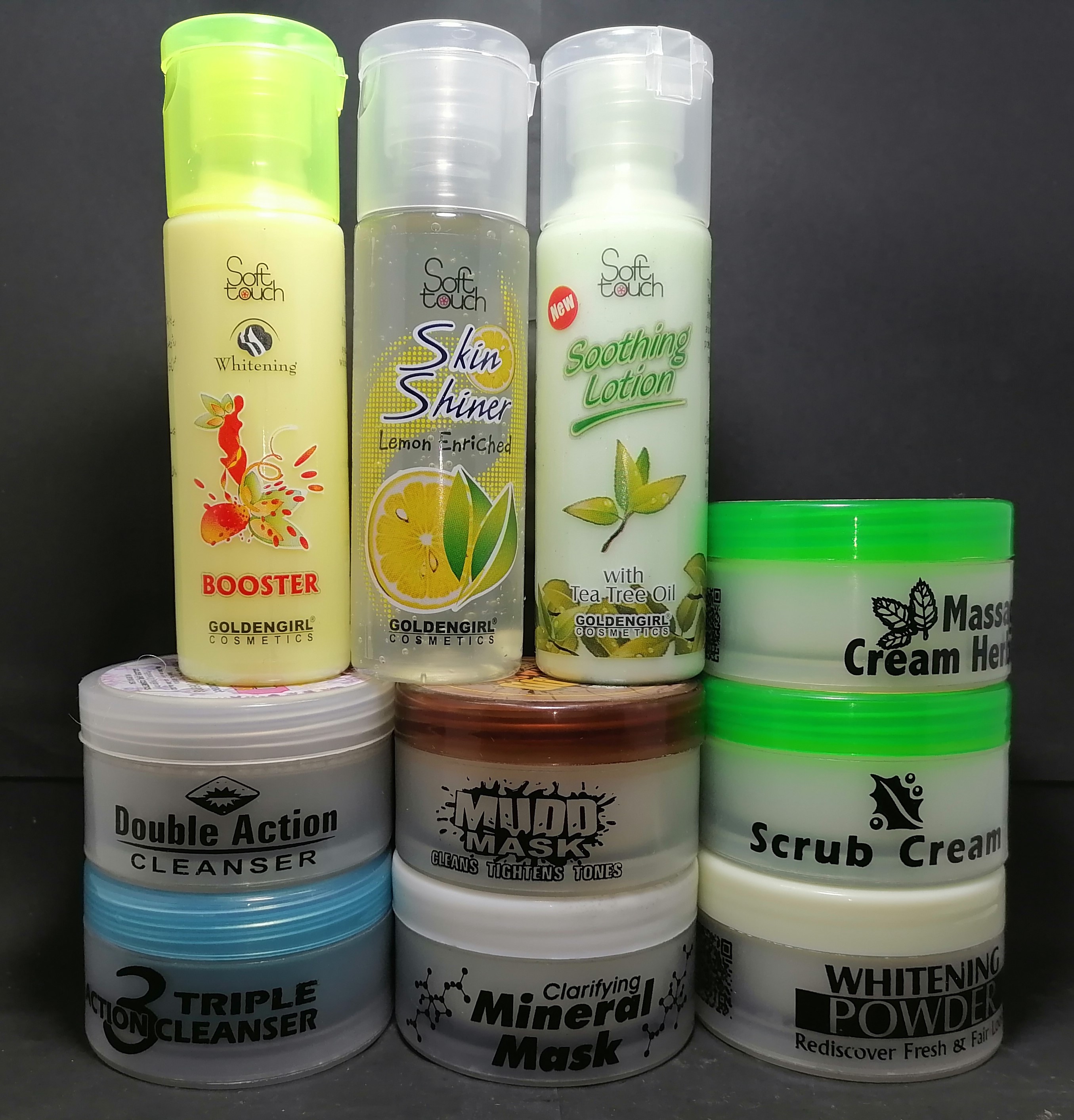 SSoft Touch Facial Set 07 Pcs jar + Skin Shiner + Booster + Soothing ...