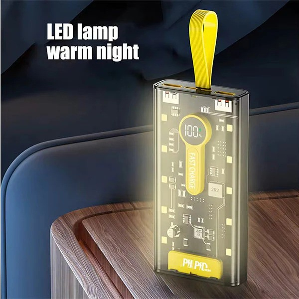 66W Super Fast Charge Power Bank 20000mAh Portable External Battery ...