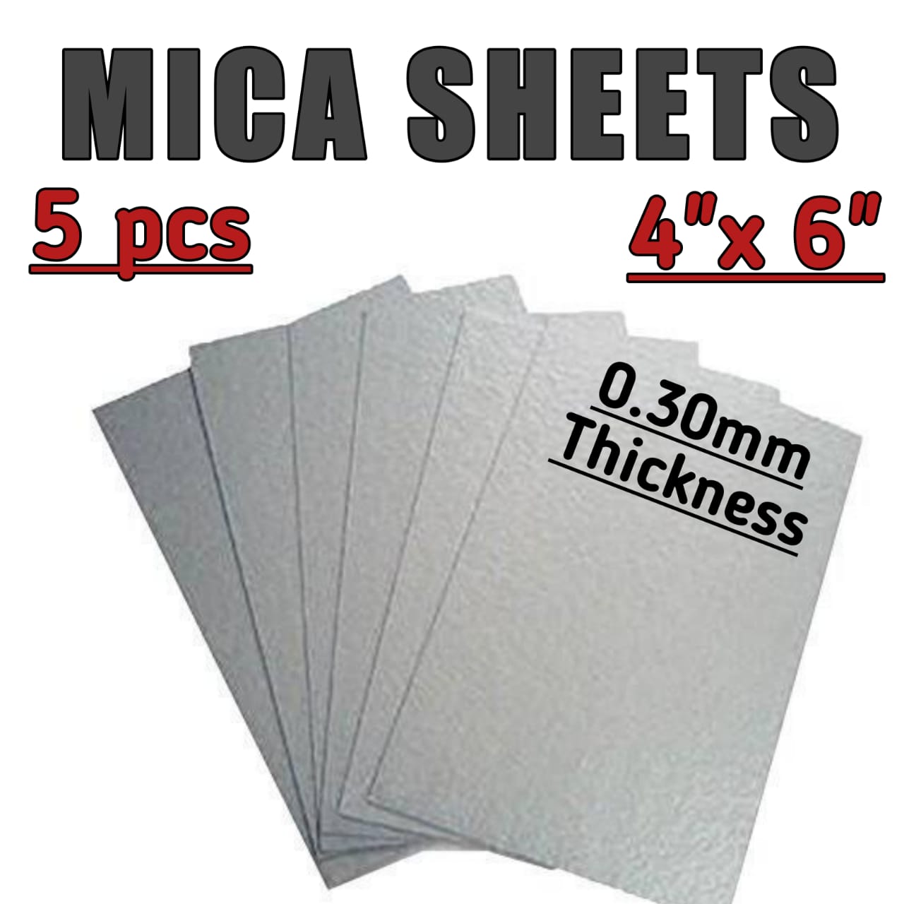 5pcs Mica sheet 0.30mm size 4"x 6" for Microwave Oven Mica Plate Sheet ...