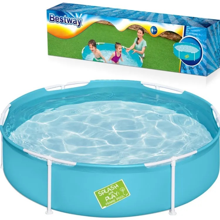 Bestway Round Rib Pool With Frame 5 Feet X 15 Inches BY Shop easy ...