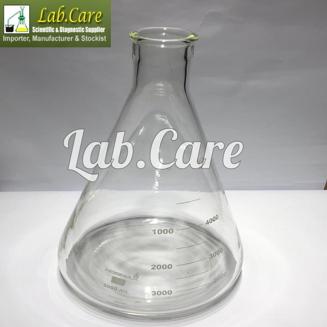 NORMAX- Borosilicate 3.3 Graduated Conical Glass Flask for Laboratory ...