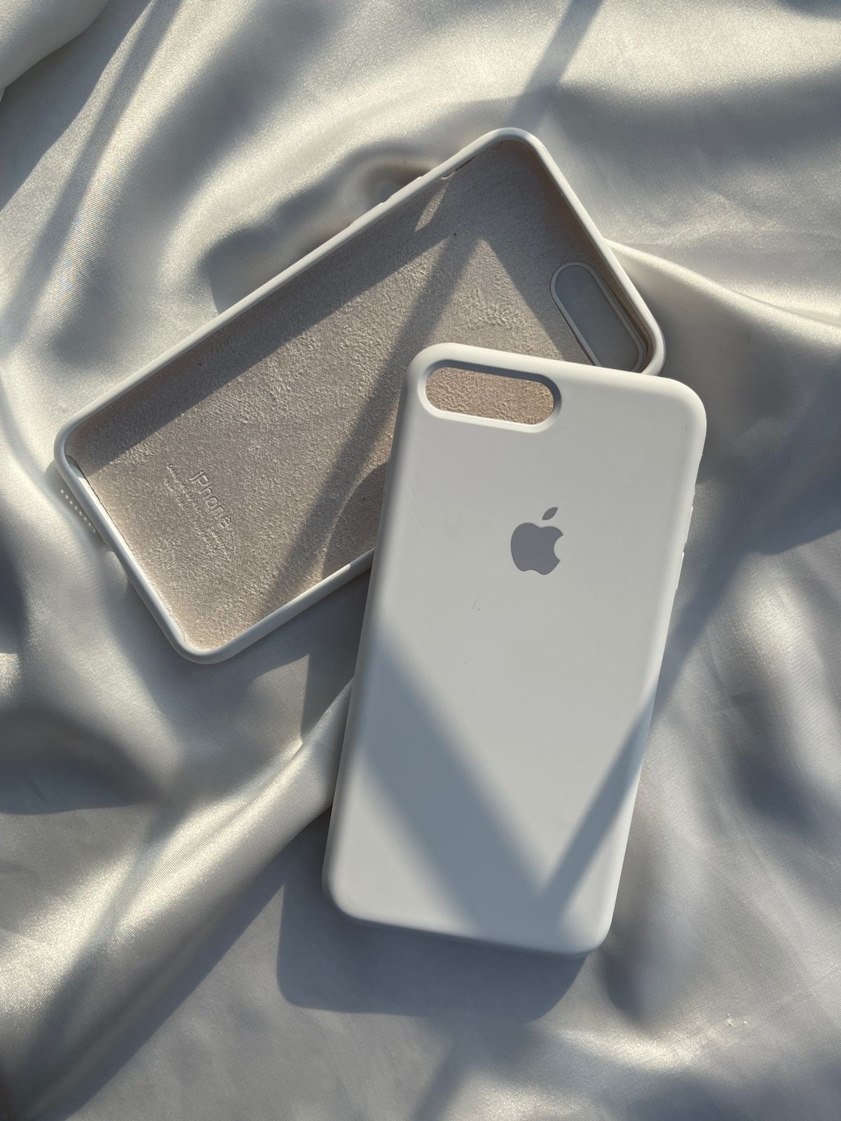 Iphone 7 plus / 8 plus Silicone Logo Case COVER/ BACK COVER- official Silicone Case | Daraz.pk