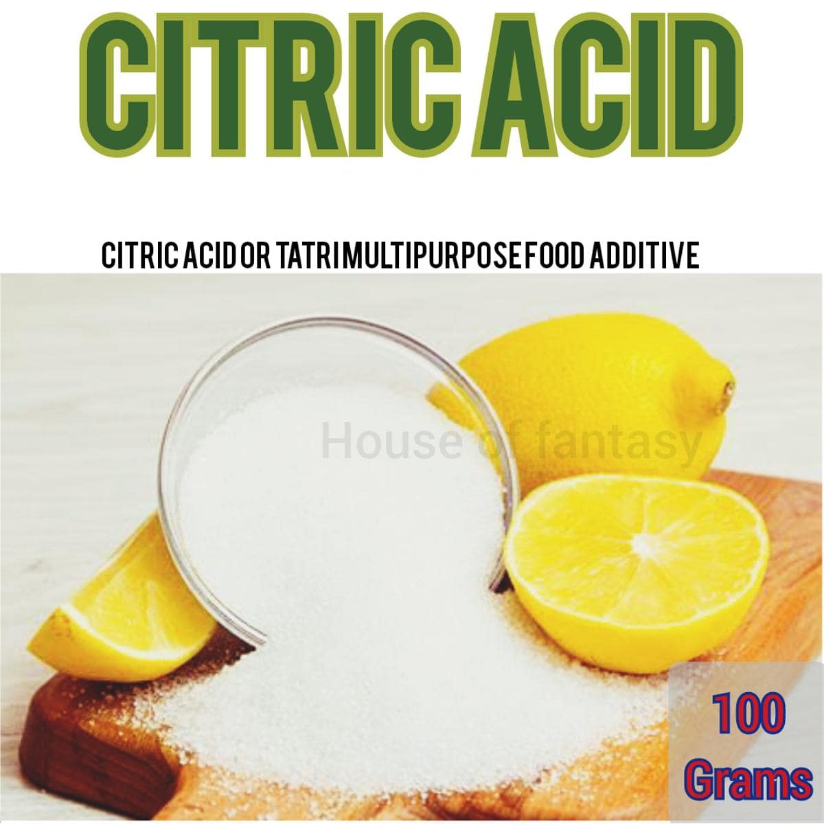 Citric Acid | Tatri 100g | Lemon Salt | Monohydrate | Daraz.pk