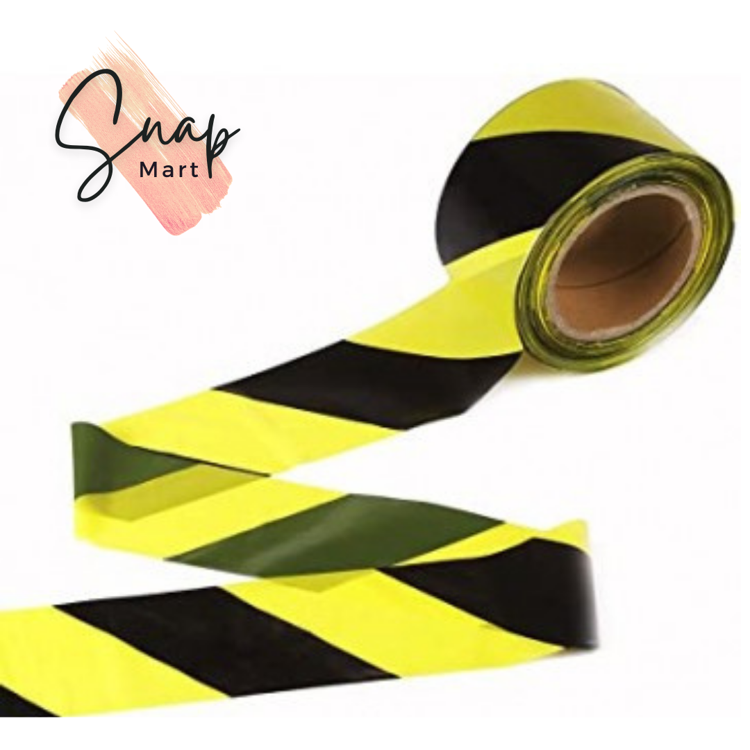 100 Meter X 3" Roll YELLOW TAPE Cross Caution Tape Non-Adhesive Barricade Tape / safety Barrier ...