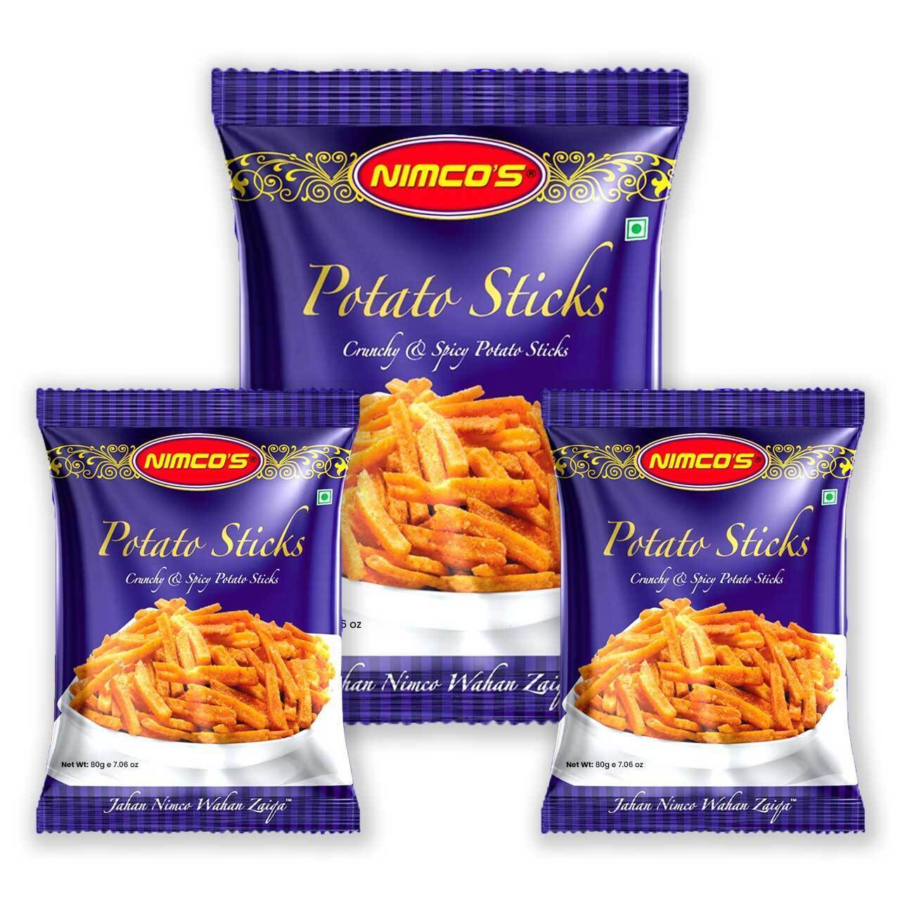 Nimco's Spicy Potato Sticks 80g Pack of 3 | Daraz.pk