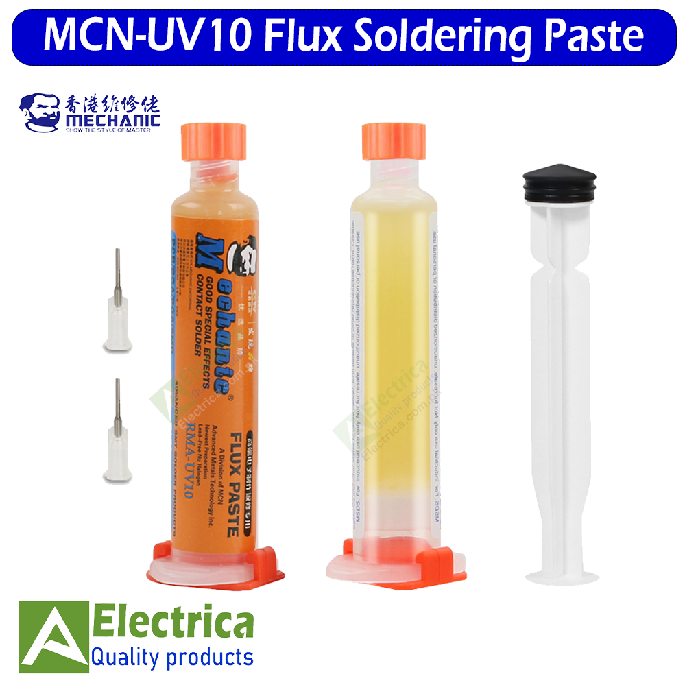 Mechanic RMA-UV10 10cc BGA flux paste for solder station Soldering iron improved Halogen-Free ...