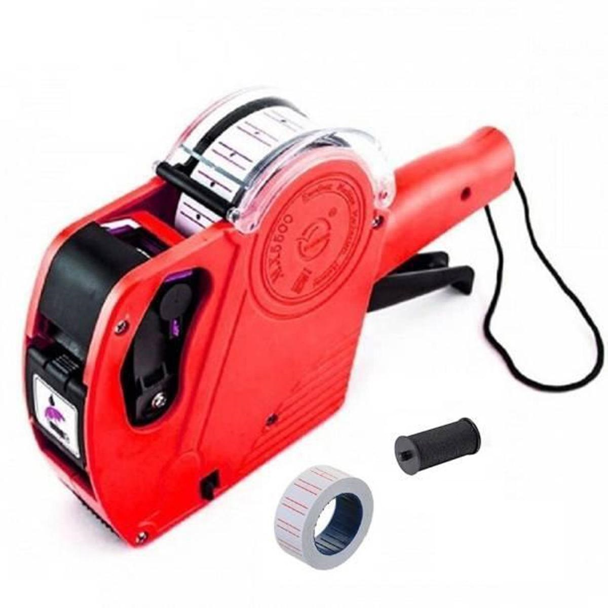 8 Digit Price Tag Machine Label Free Label Stickers Roll and 1 Ink ...