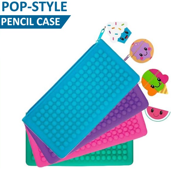 Silicone Pencil Box Attached to a Scented Character Pen Case Pencil Bag ...