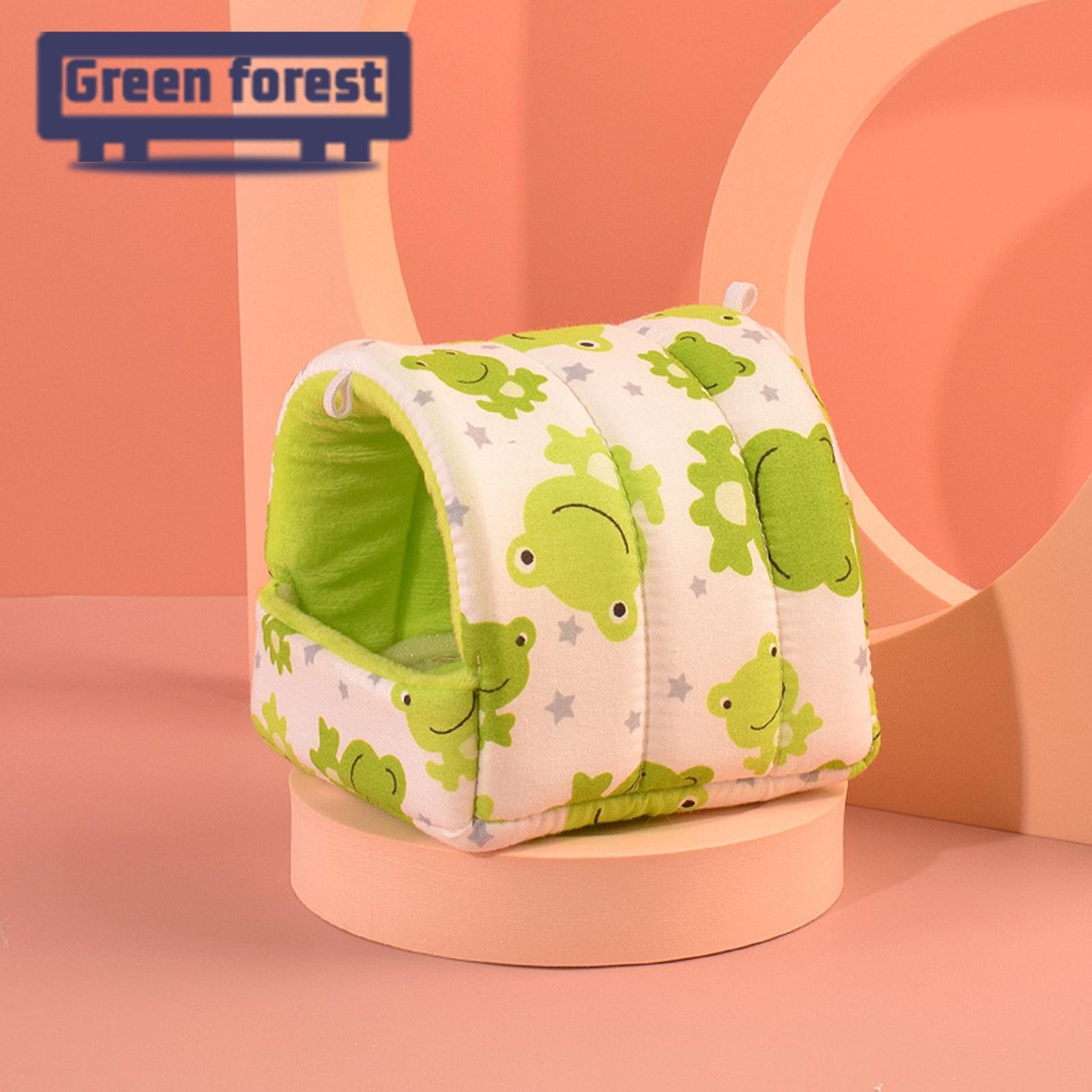 Green forest Hamster Cotton Nest Semi-closed Kangaroo Bear Pattern ...