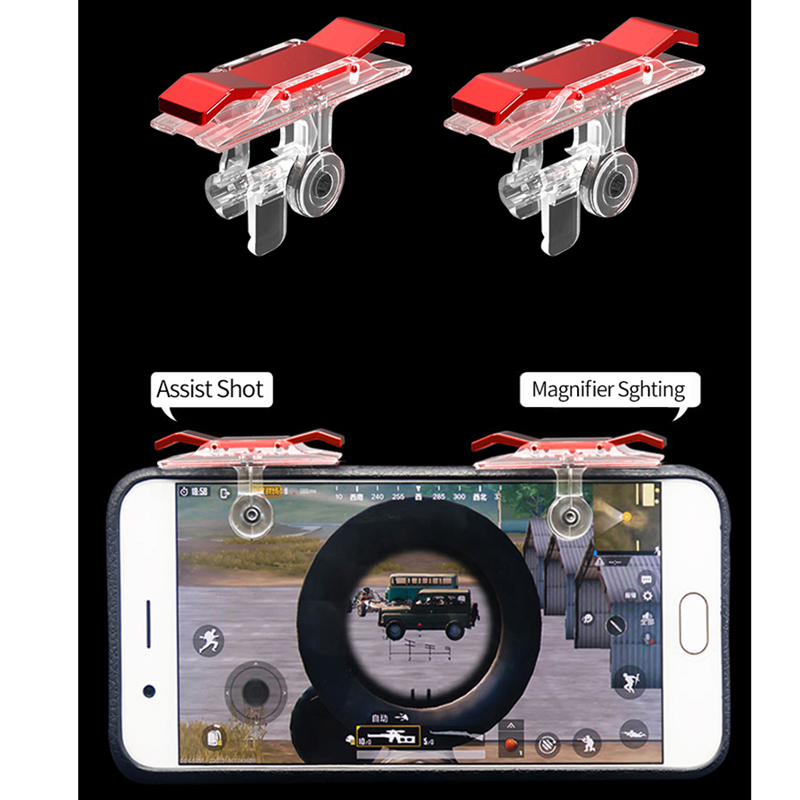 PUBG E9 Mobile Gaming Trigger Button Handle Trigger Triger Thumb ...