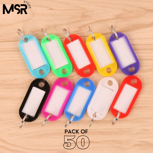 MSR. Pack of - 50 Hotel Rooms Numbers Tag Keychain - Multi Color Tag ...