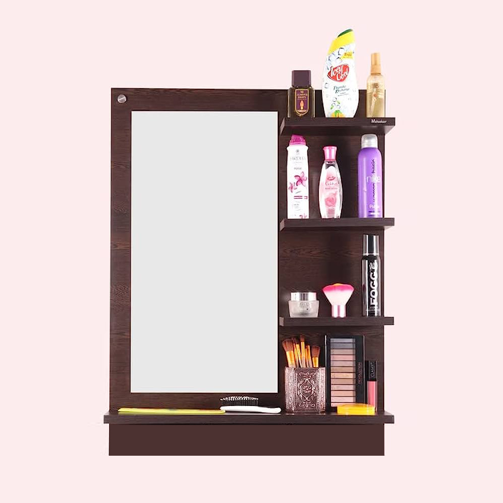 New Amazing DIY Wall Mounted Dressing Table / Wall Mirror With Shelf ...