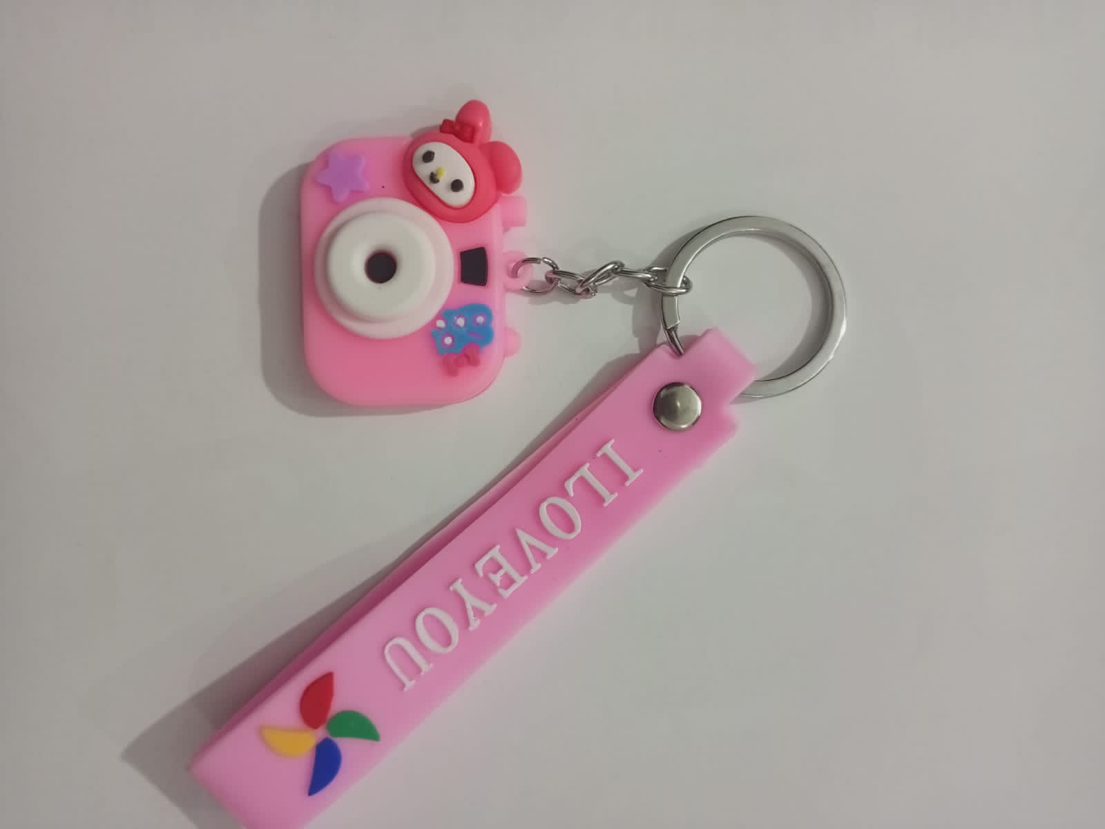 Cute Camera Lovely Keychain with strap silicon material high quality ...