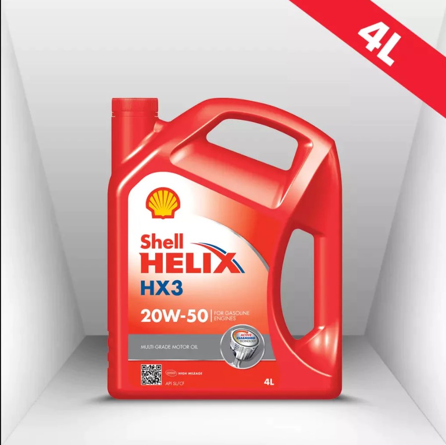 Shell Helix (HX3 20W-50) 4L, Multi-grade Motor Oil, Gasoline Engine Oil ...