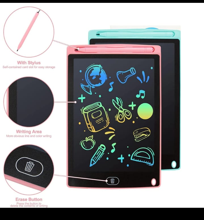 LCD Writng tablet electronic slate e writer DIGITAL MEMO PAD ERASABLE ...