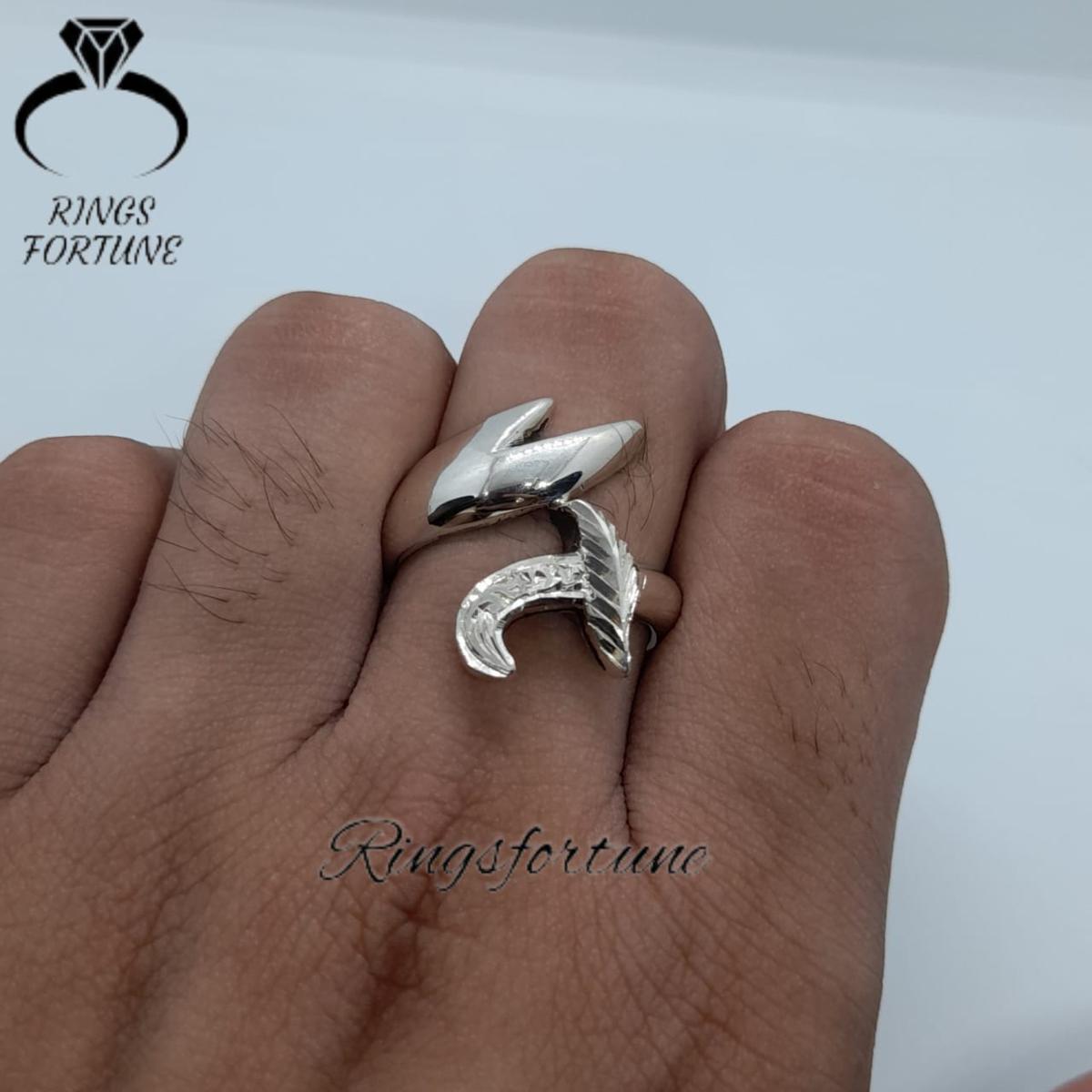 Zulfiqar Band Ring Handmade Mens Ring Zulfiqar Ring 925 Silver Chandi ...