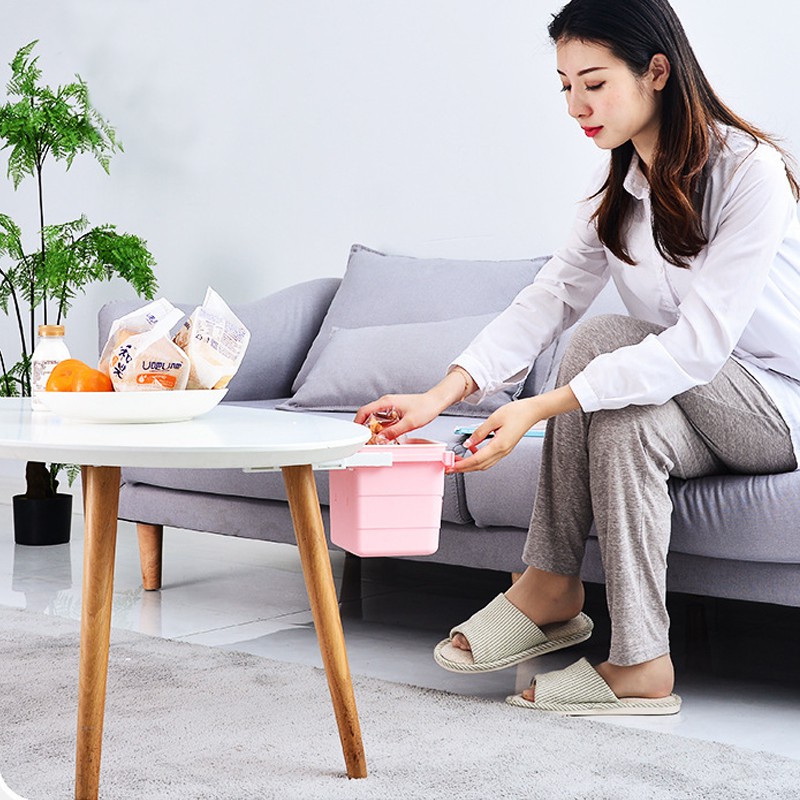 Crockery Mall Under the Table Drawer Trash Can Hidden Retractable ...