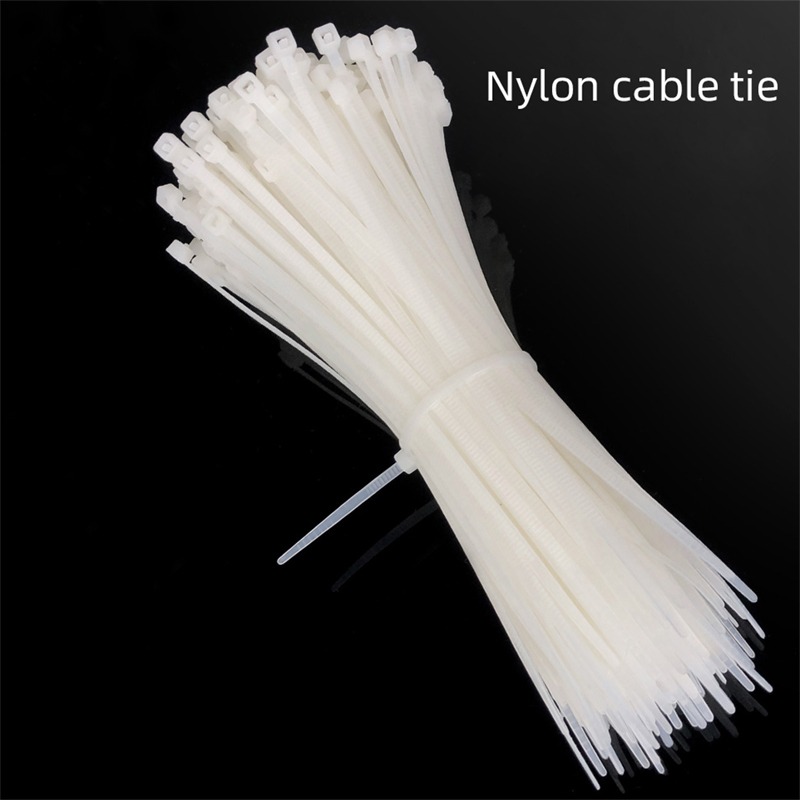 100pcs Best Quality WHITE Cable Tie kit Nylon. Self Lock Tie, Zip Tie ...