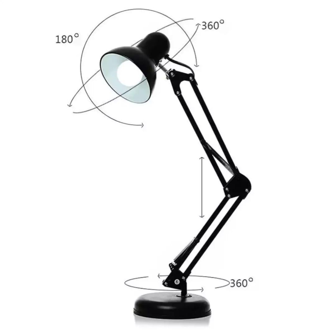 White Colour Adjustable Aesthetic Study Table Desk Lamp 3ft Approx ...