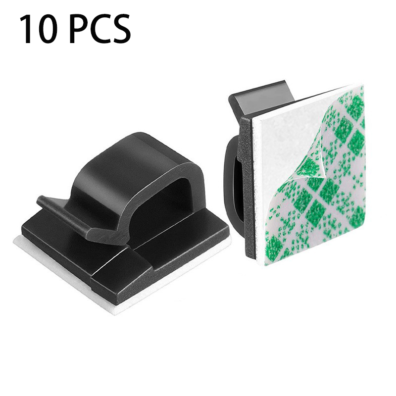 10/20 Pcs Glue Self-adhesive Wire Clip Fixer Holder Cable Holder Square ...